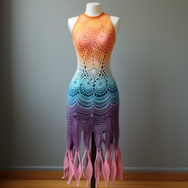 20 Crochet Gradient Dress Ideas - Crafts Ideas