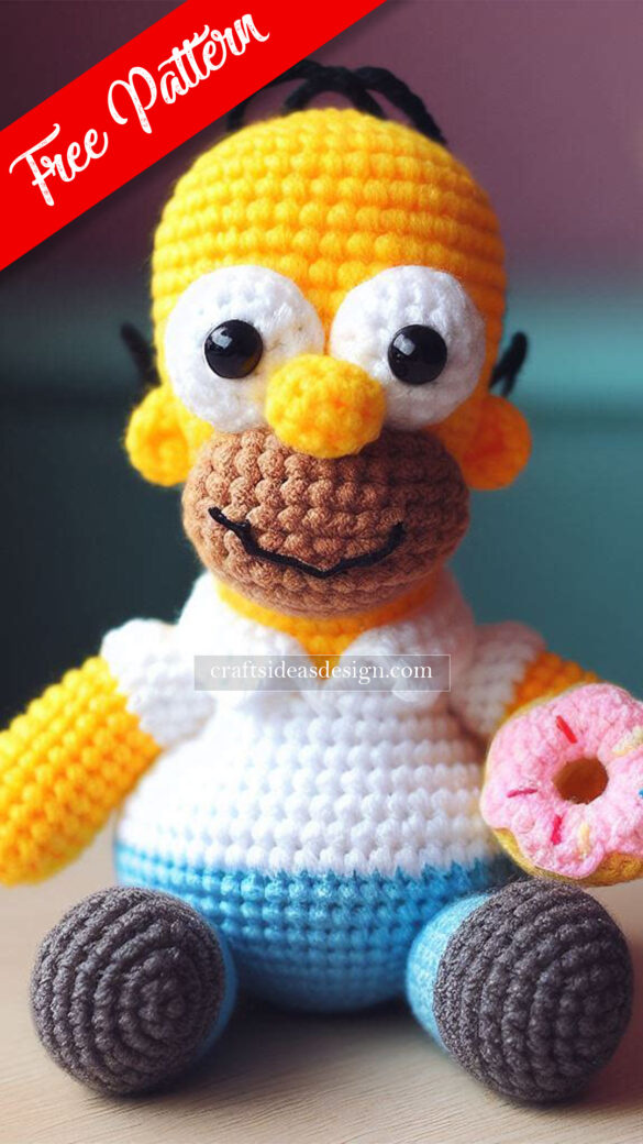 Homer Simpson Amigurumi - Free pattern - Crafts Ideas