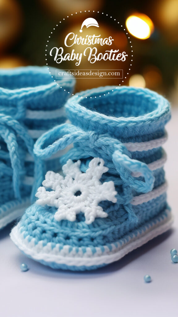 20 Christmas Baby Booties Crochet - Crafts Ideas