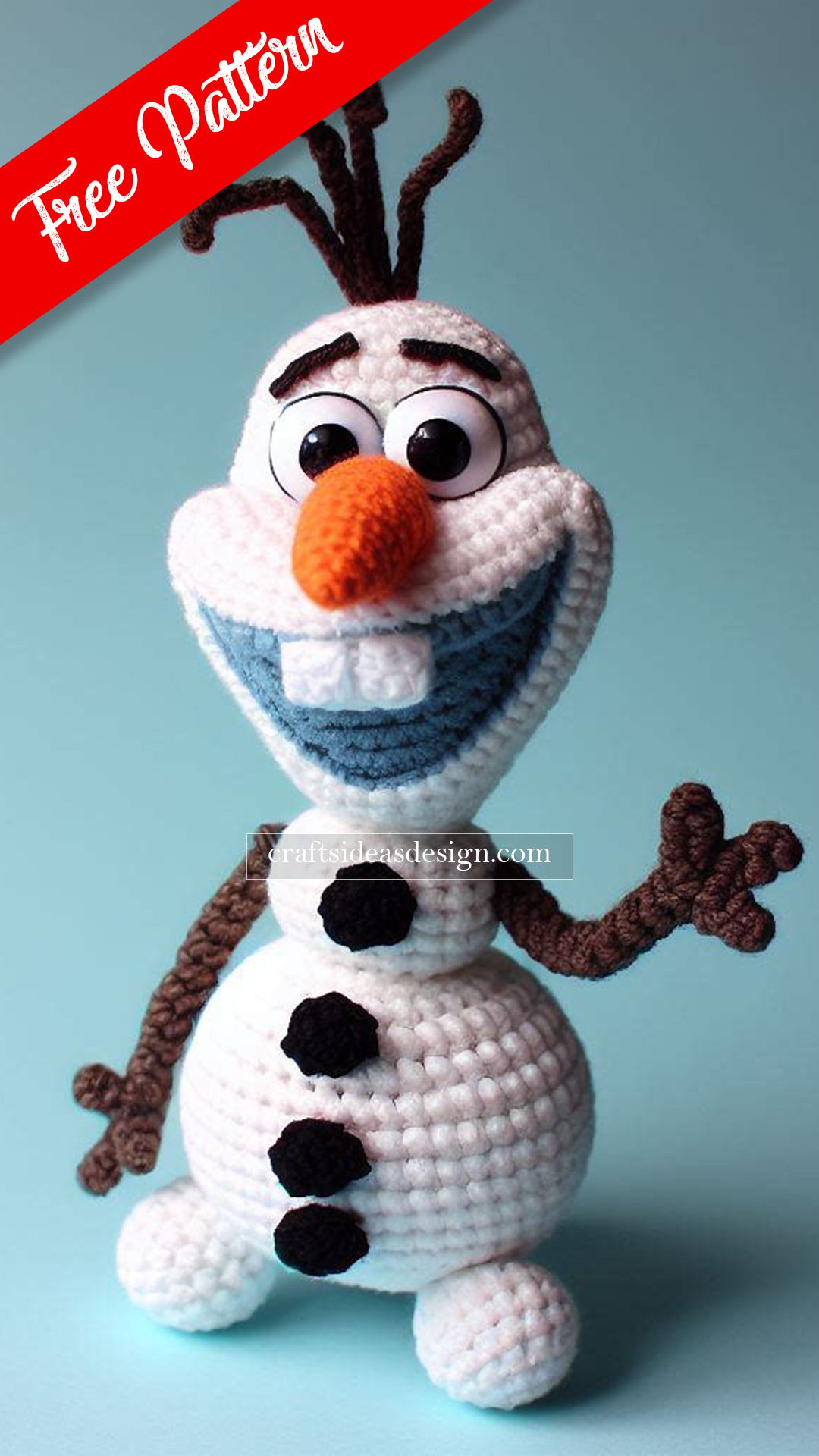 Olaf Amigurumi - Free Pattern - Crafts Ideas
