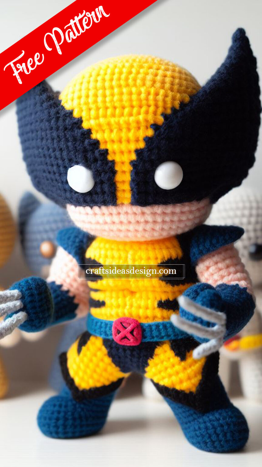 Wolverine Amigurumi - Free Pattern