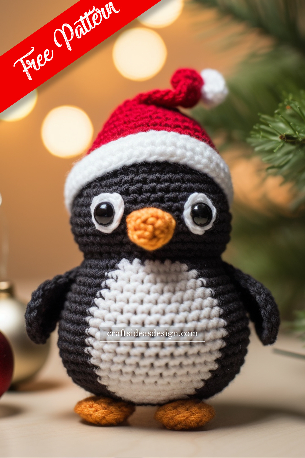 Christmas Amigurumi Penguin - Free Pattern