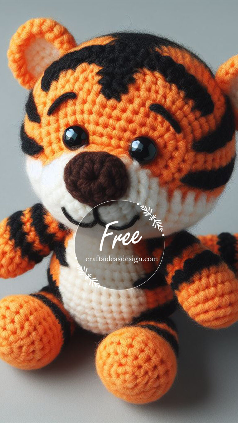 Cute Tiger Amigurumi - Free Pattern