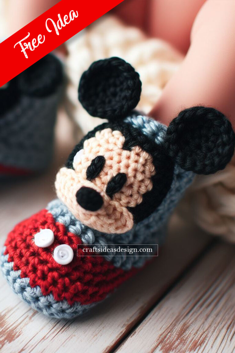 6 character crochet booties - Free Idea
