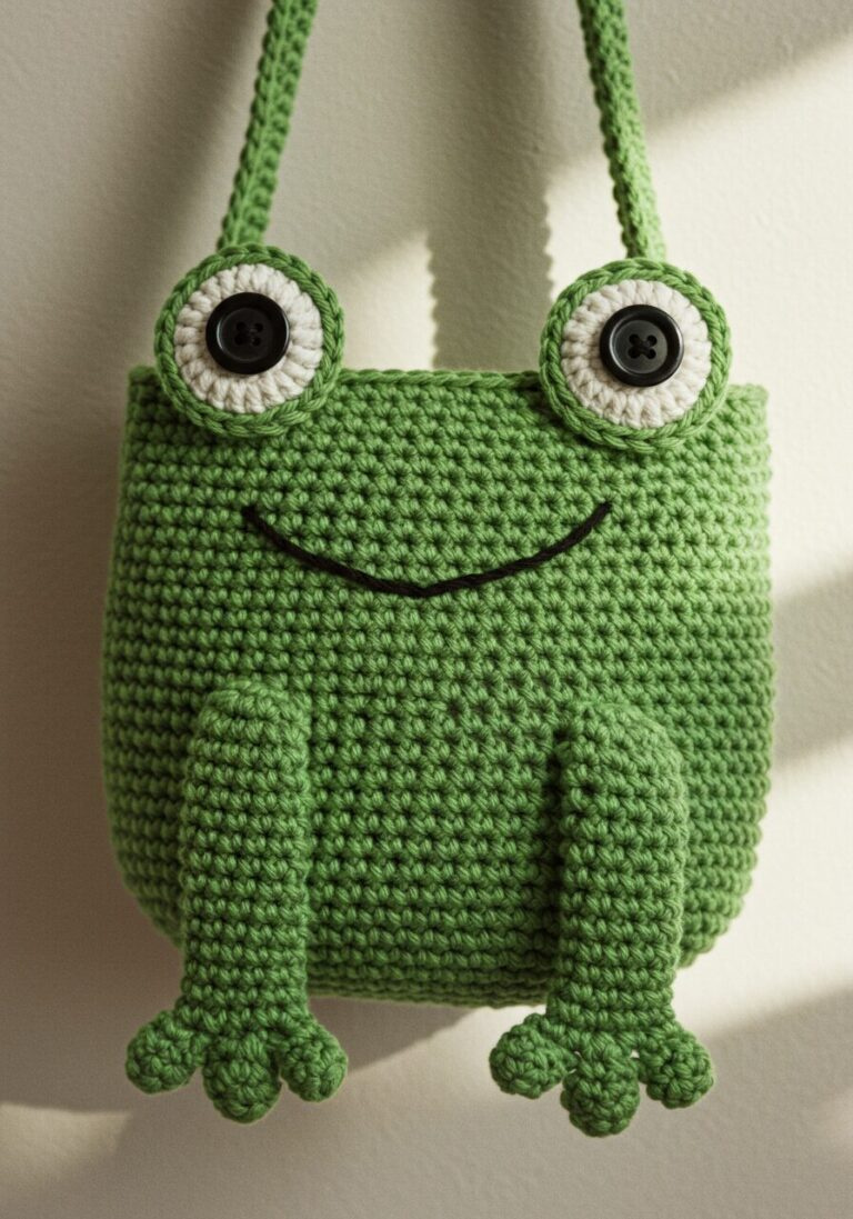 Crochet Frog Bag - Crafts Ideas