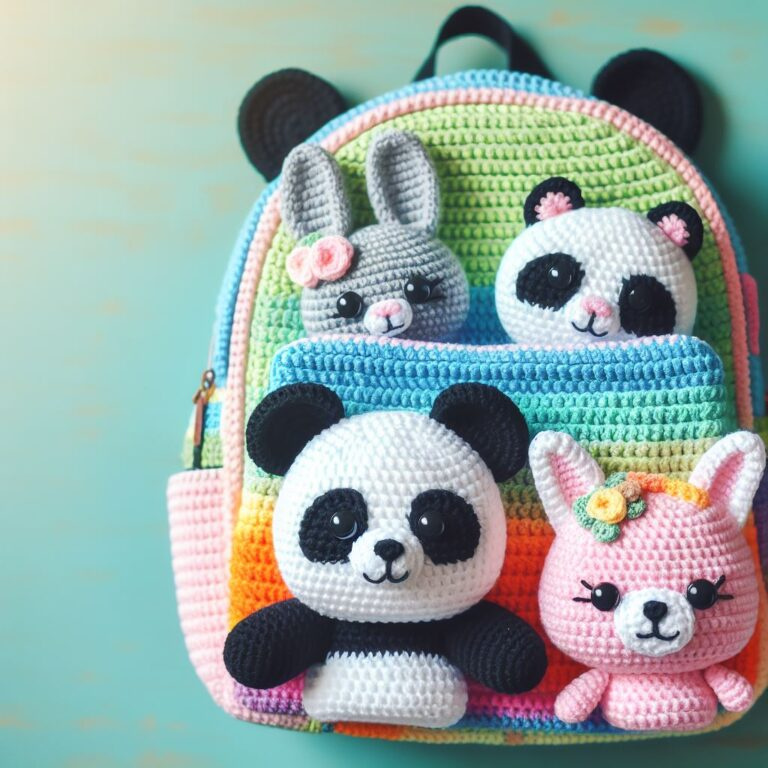 Crocheted Animal Backpack- Free Pattern