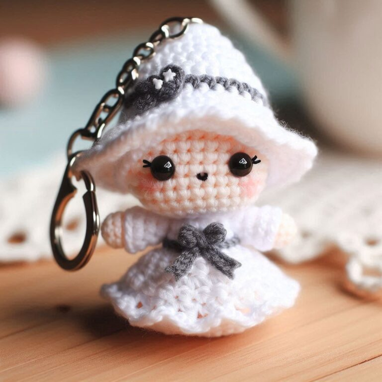 Adorable Crochet Doll Keychain: A Step-by-Step Guide - Crafts Ideas