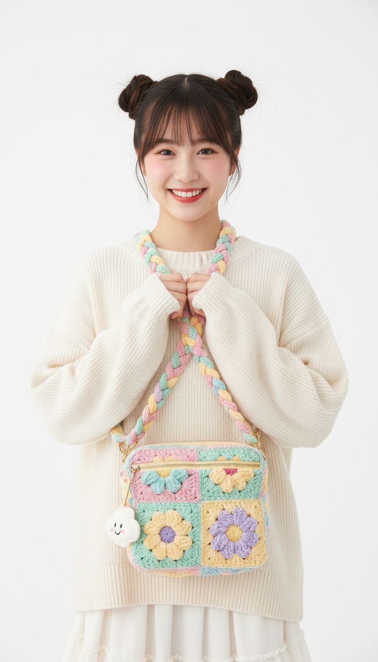 Crochet Dream Bag: A Pastel Floral Granny Square Delight Pattern ...